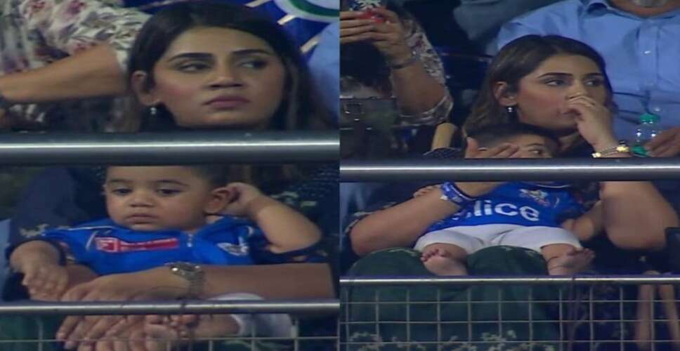 MI vs SRH: Jasprit Bumrah's Son Angad Makes Adorable Debut at Stadium ...